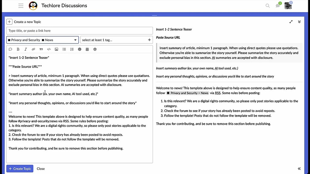 Official New Guidelines for Publishing News - Techlore - Techlore Forum