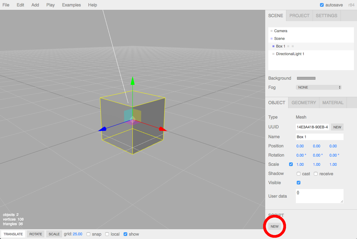 How to make a object rotate in the Editor - Questions - three.js forum